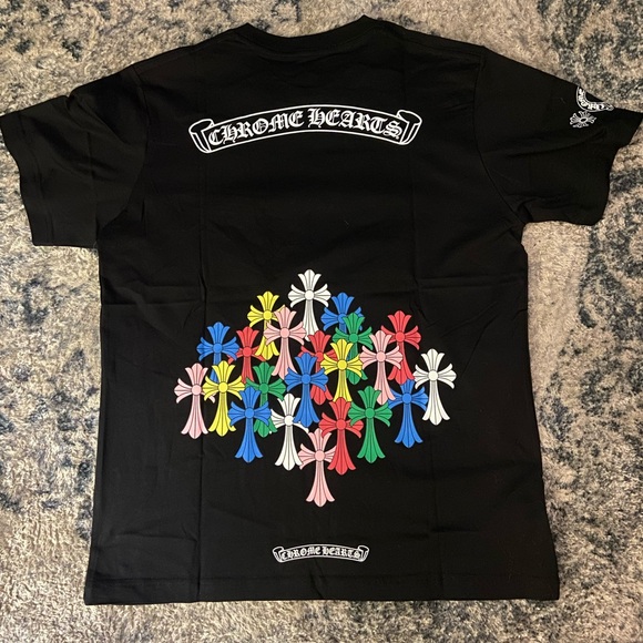 Chrome Hearts | Shirts | Chrome Hearts Black And Red Short Sleeve Tee ...
